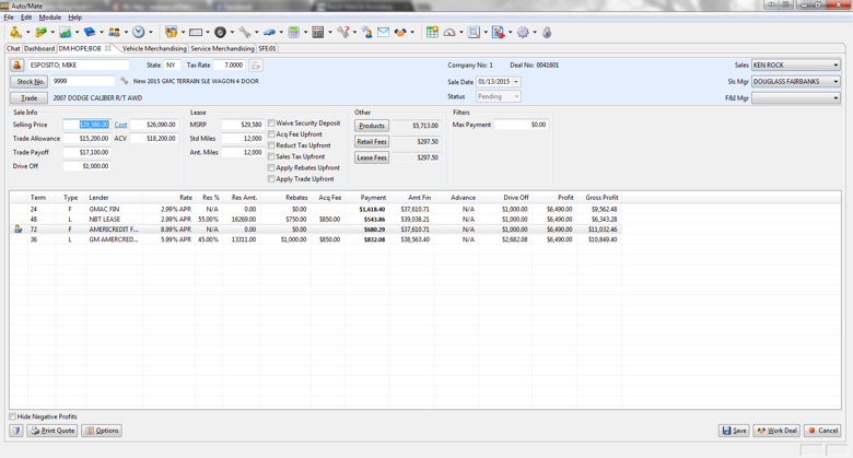 AMPS DMS Sales Suite | Auto/Mate